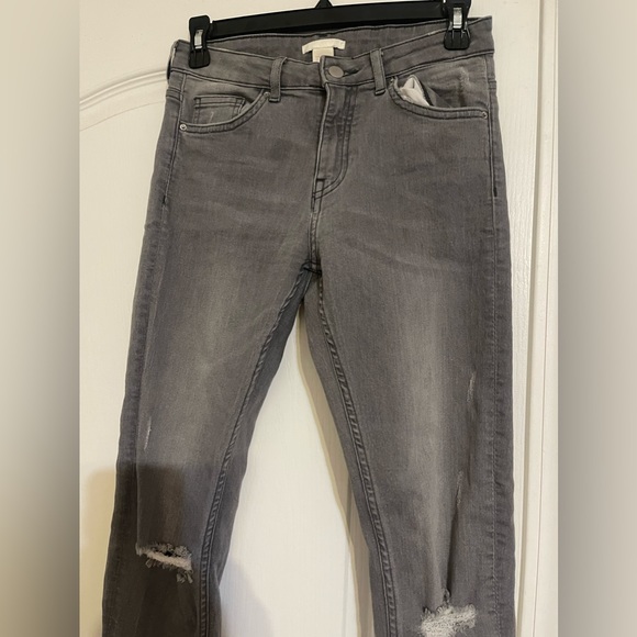 H&M | Pants & Jumpsuits | Hm Gray Skinny Jeans | Poshmark